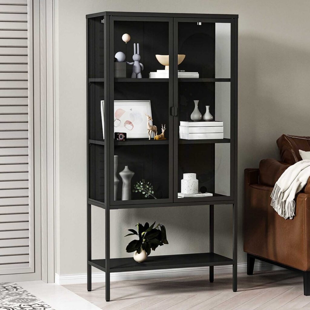 4 Tier 2 Door Display Cabinet - 3BSteel