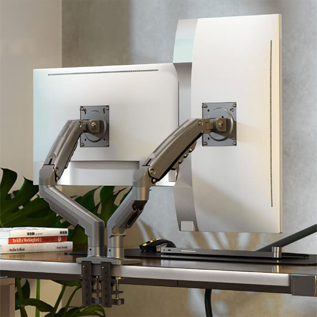 Dual Monitor Desk Stand - 3BSteel